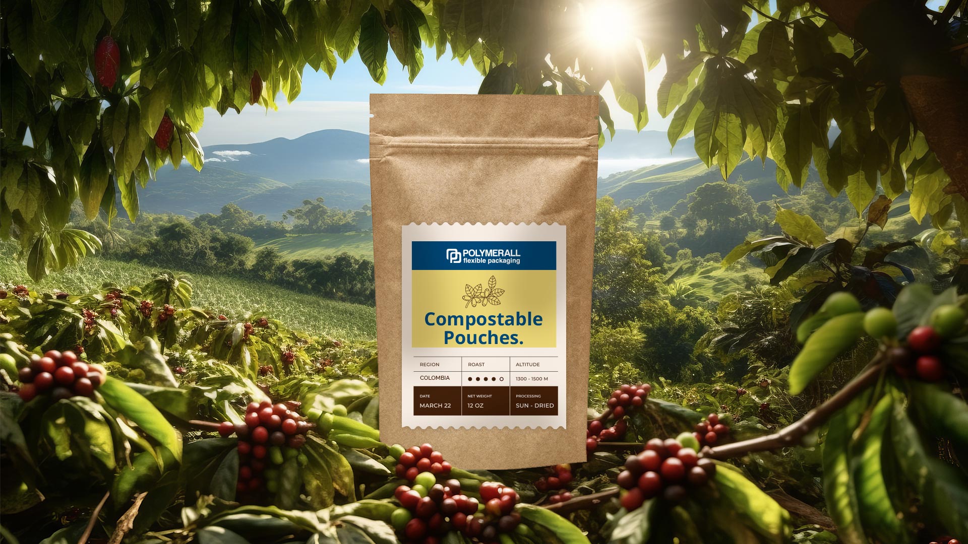 Eco-friendly Coffee Packaging: Compostable Pouches
